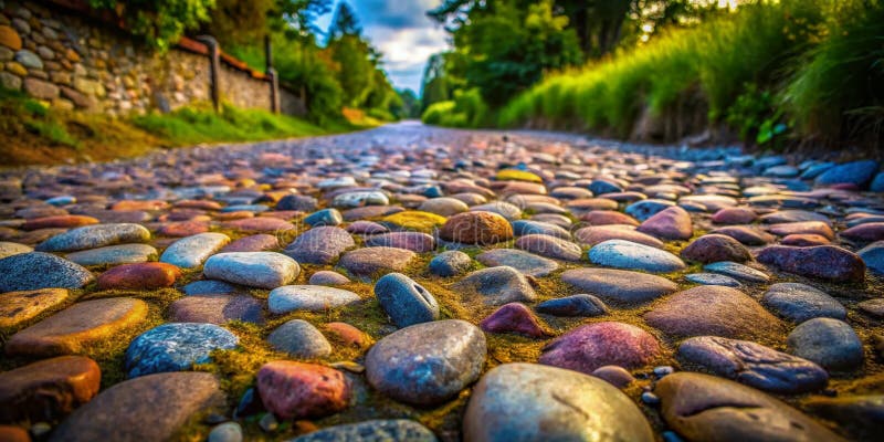 Rustic Cobblestone Pathway Texture a Detailed Background Image for ...