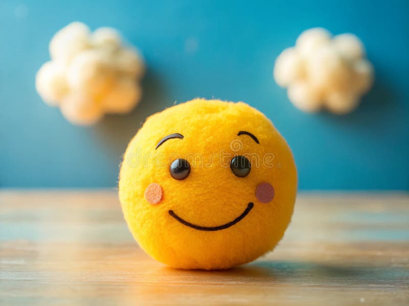 Contemplative Emoji Face with Thought Bubble Visualizing the Process of ...