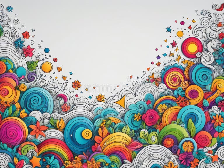 Captivating Educational Doodle Art on a Textured Background Engaging ...