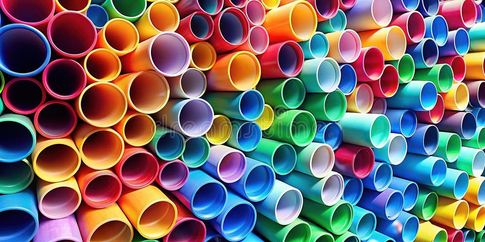 Colorful PVC Pipe Texture Background Vibrant Abstract Design for ...