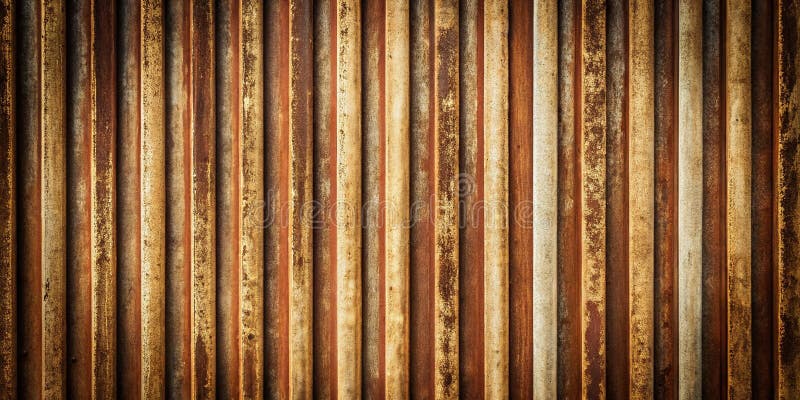 Rustic Brown Metal Striped Wall Texture an Abstract Background for ...