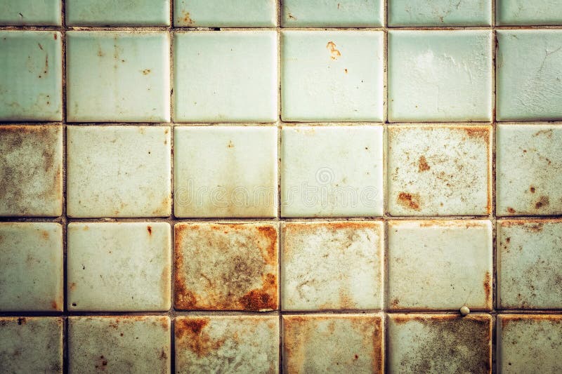 Aged White Ceramic Tile Wall a Vintage Grungy Background for Design ...