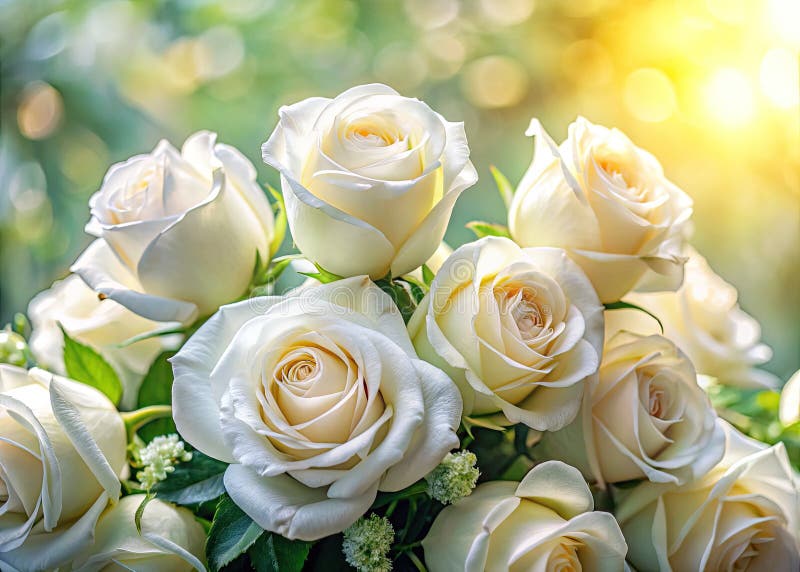 Stunning White Roses a Breathtaking Wedding Backdrop for Timeless ...