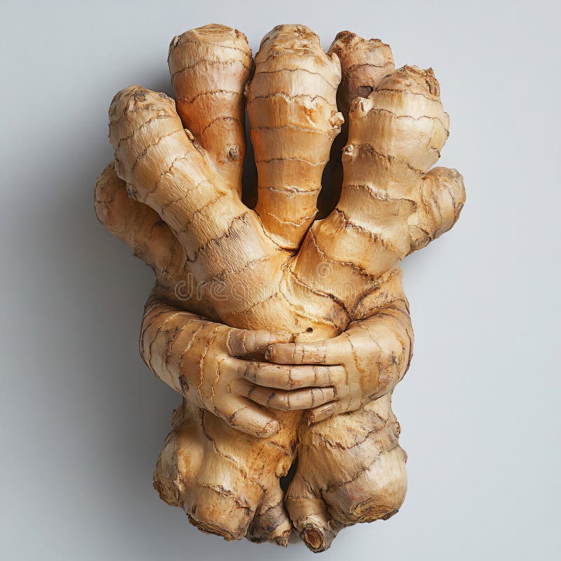 Organic Ginger Root Hands Healthy Spice Food Photography AI Generated ...