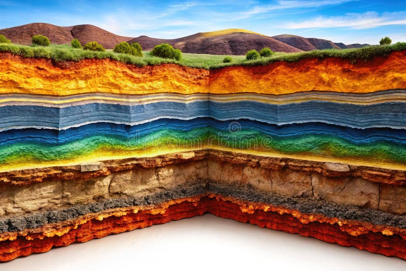 Unveiling the Earths Hidden Layers a Detailed Geological Subsurface ...