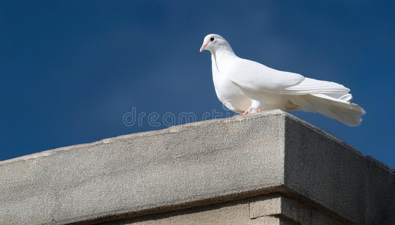Isolated White Dove Against Transparent Background Serene Symbol of ...