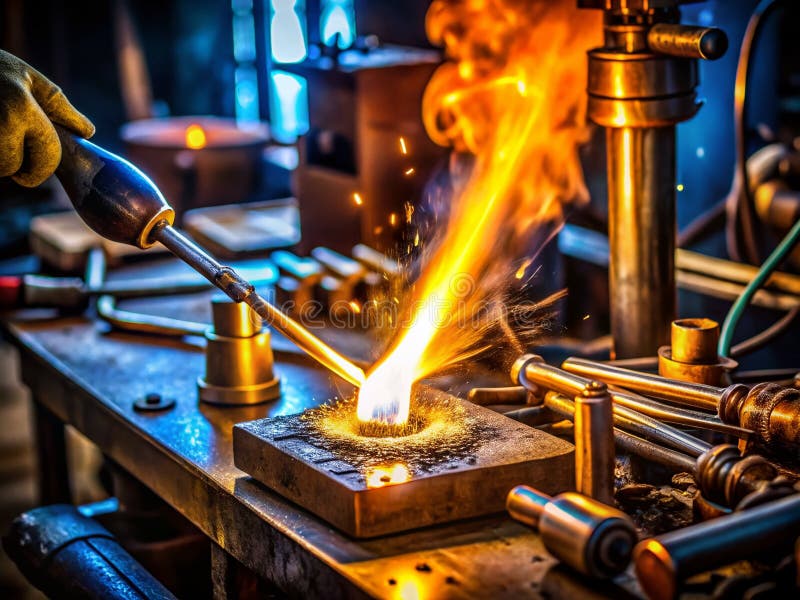 Precision Metal Brazing a Craftsmans Touch in LowLight Conditions ...