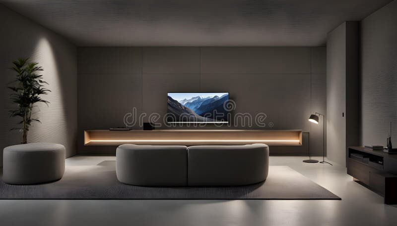 A Captivating Image Showcasing a Sleek, Modern Basement Transformed ...