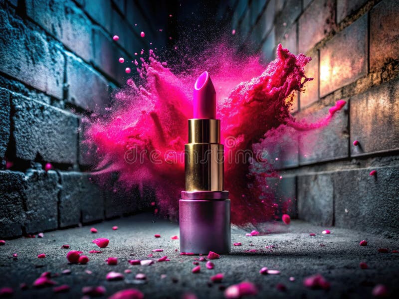 Pink Explosion in Urban Decay a Vibrant Burst of Color Against a Gritty ...