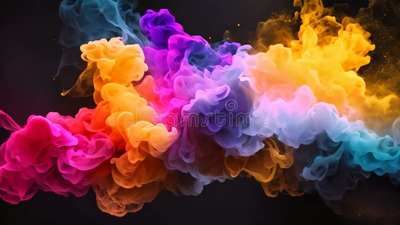 A Captivating Image Showing Colorful Ink Seamlessly Blending into a ...