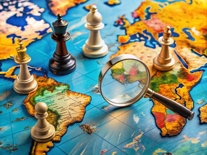 Global Strategic Insights a Surreal World Map Depicting Business ...