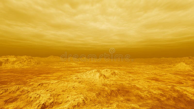 Captivating Image of Venus S Harsh Landscape with Toxic Clouds and ...