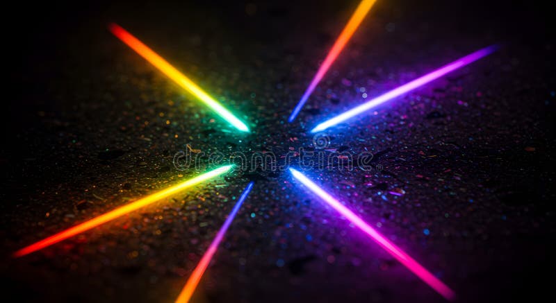 Colorful Rainbow Light Beams Textured Surface Stock Photos - Free ...