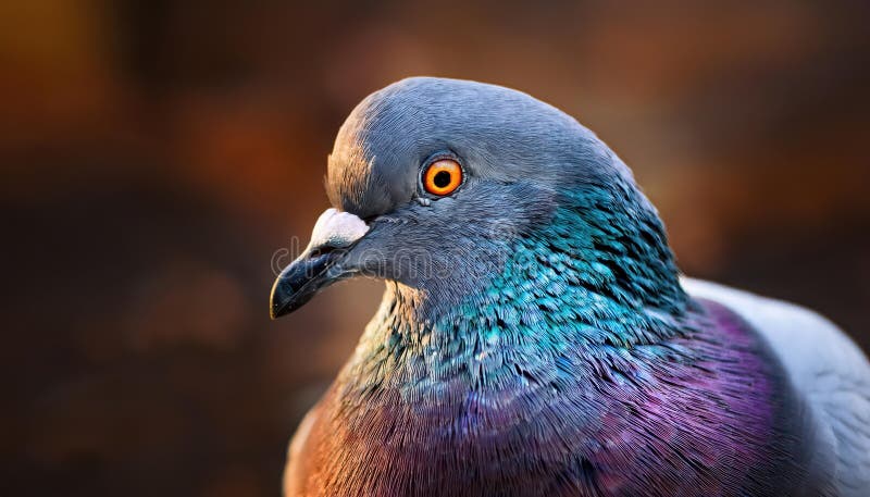 Vibrant White Dove Strikingly Poses Against Rustic Background ...