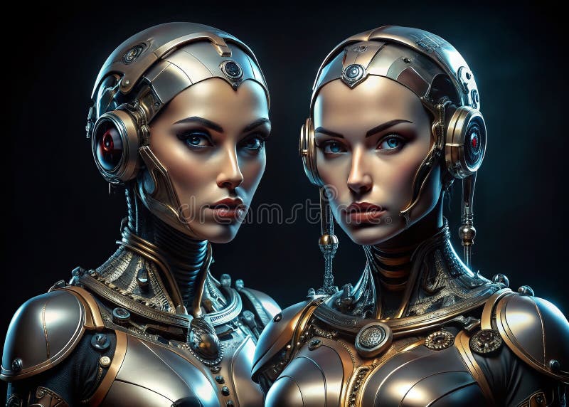 Futuristic Female Androids Exploring the Intersection of Artificial ...
