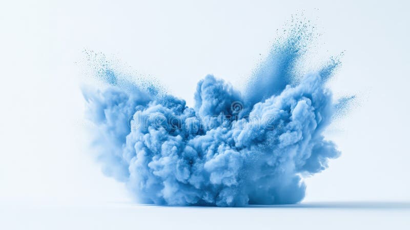 Captivating Indigo Powder Explosion in Dynamic Burst Stock Illustration ...
