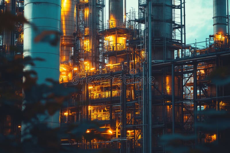 A Vibrant Industrial Scene Captures the Essence of Modern Manufacturing ...