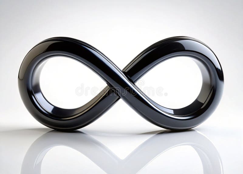 A Stunning Clean Infinity Symbol Design Elegant Abstract Art on a ...