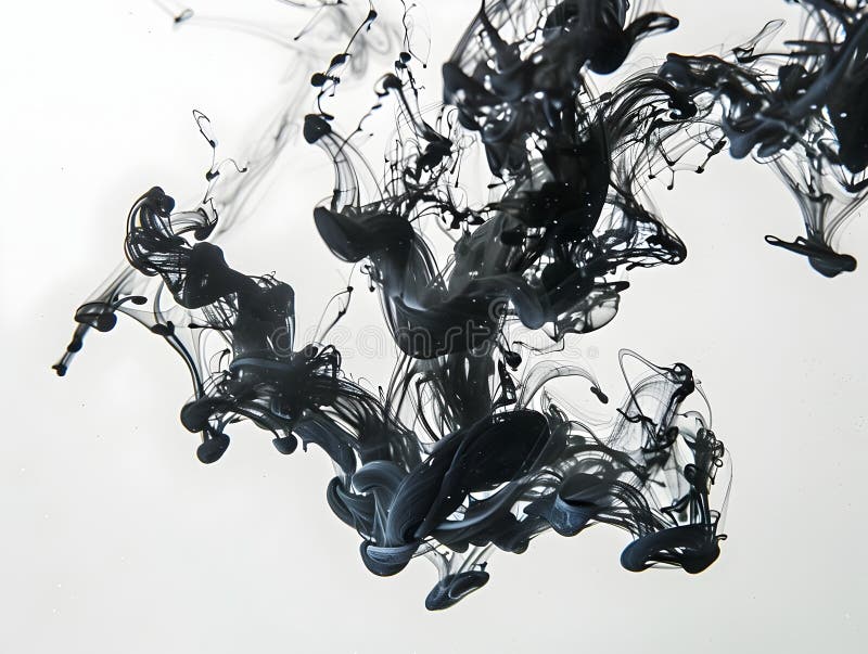 Captivating Ink Explosion in Water Organic Fluid Patterns and Abstract ...
