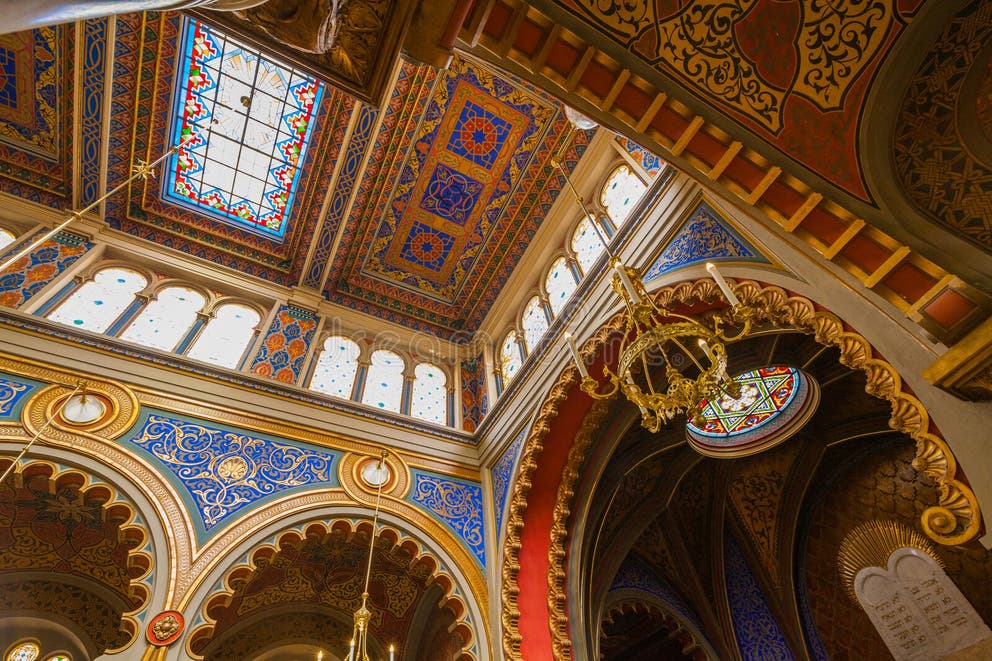 A Captivating Interior View of a Synagogue Showcasing Its Ornate ...