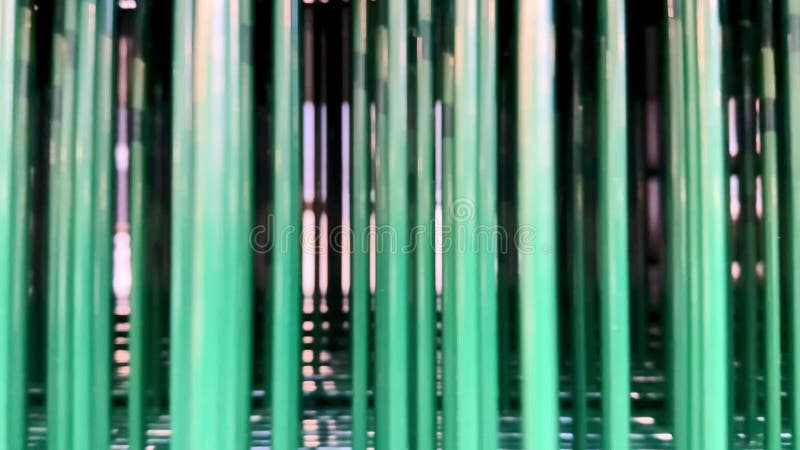 This is an Abstract Design Featuring Green Vertical Lines with a Glossy ...