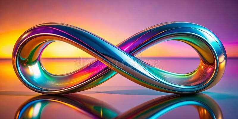 A Captivating Iridescent Mobius Strip Sculpture Exploring the Concept ...