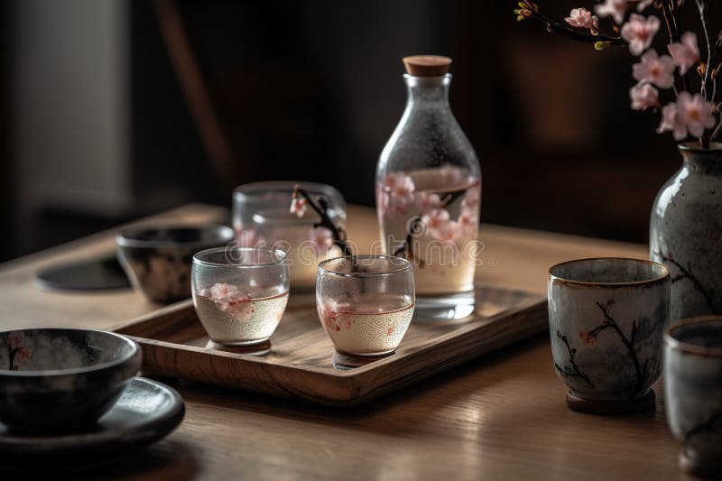 A Captivating, Japanese-inspired Sake Presentation, with a Traditional ...
