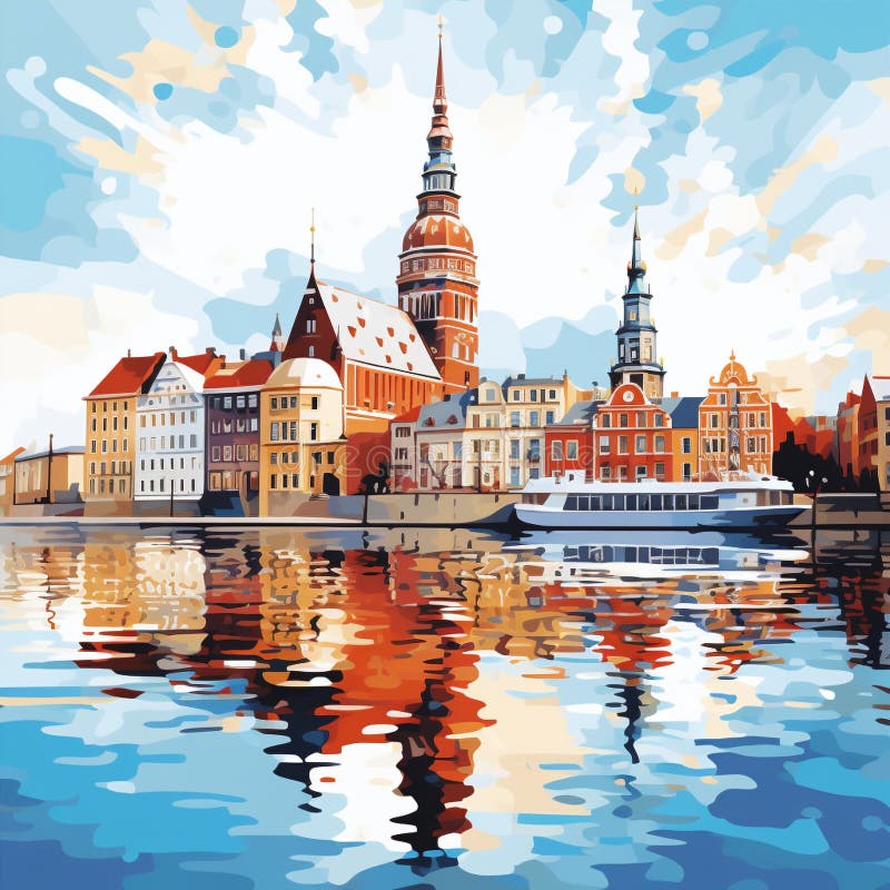 Captivating Journey through Riga S History and Architecture Stock ...