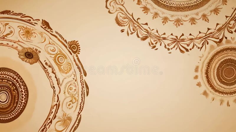 Traditional Indian Henna Patterns Animation (4K) Stock Video - Video of ...