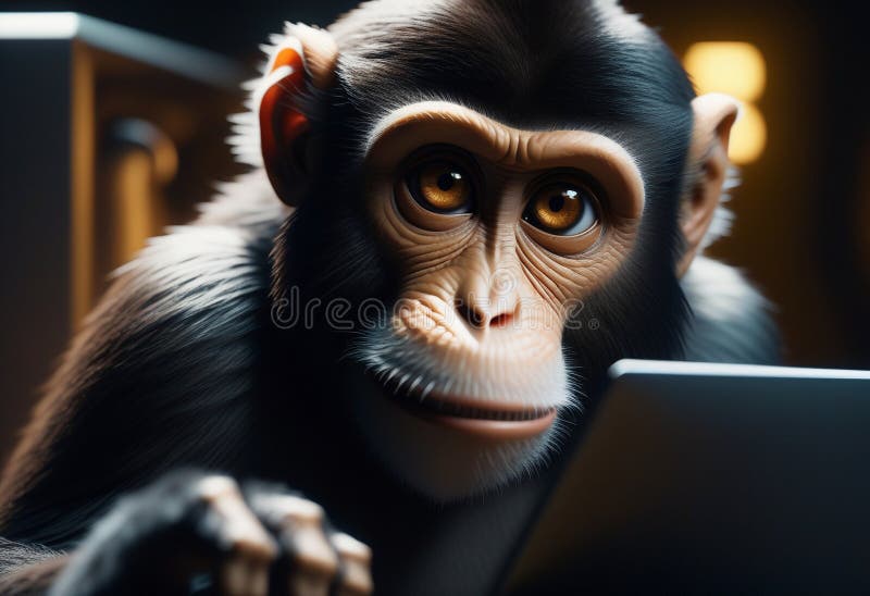 Computer Monkey Stock Illustrations – 2,132 Computer Monkey Stock ...
