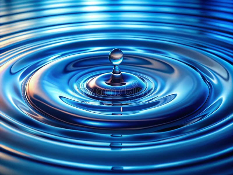 Captivating 4K Looping Background Vertical Blue Water Ripple Effect ...