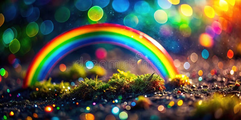 A Captivating 4K TiltShift Rainbow Loop Animation Dynamic Colorful and ...
