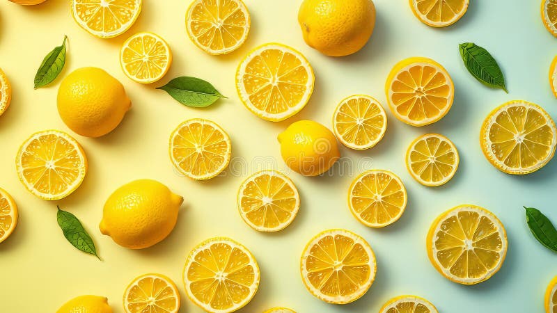 Vibrant Lemon Gradient Pattern Art a Fresh and Appealing Design for ...