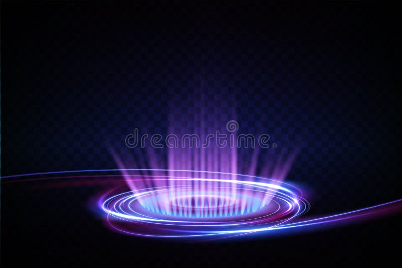 A Futuristic Light Beam, Radiating Vibrant Colors Against a Dark ...