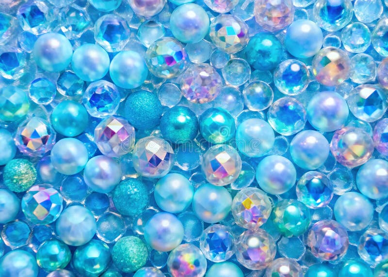 Captivating Light Blue Iridescent Bead Background a Stunning Pattern ...
