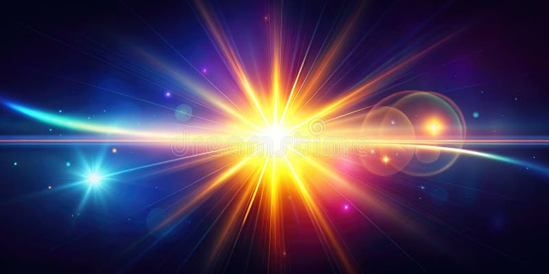 Captivating Light Flare Illustration: a Vibrant, Dynamic Special Effect ...