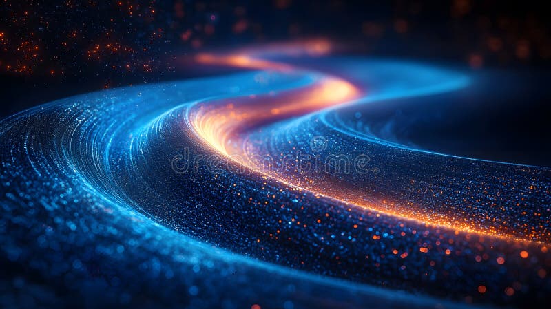 Captivating Light Trails Dancing through an Enigmatic Cosmic Stream ...