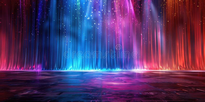 Captivating Lights. Vibrant Background on Stage Concept Stock ...