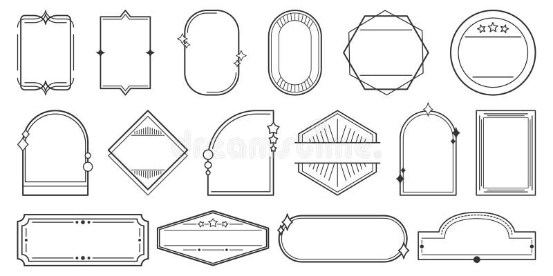 Captivating Line Frames Collection, Featuring Intricate Designs that ...