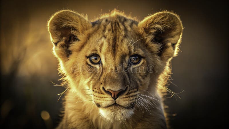 Warm Playful Lion Cub Logo Vector Illustration a Stunning Design for ...