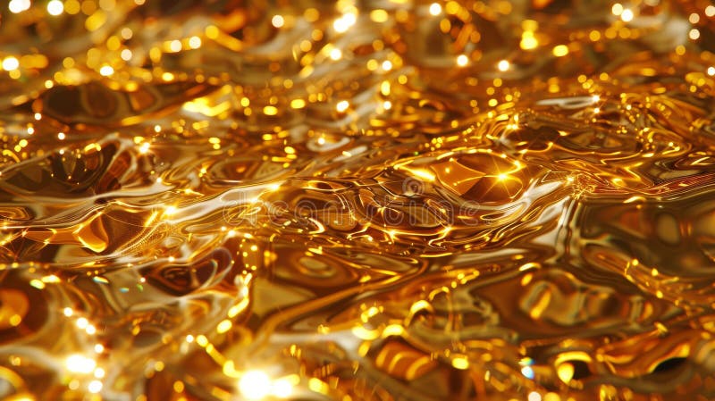 Captivating Liquid Gold Background with Molten Texture for Visually ...