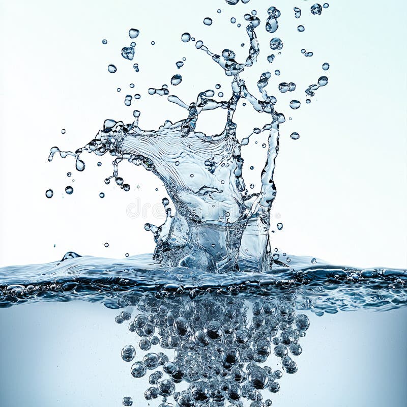 Captivating Liquid Splash Motion a Refreshing Burst of Aqua Droplets ...