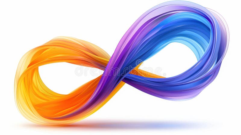 Captivating Logo Design of an Abstract Flower with Infinity Loop Leaves ...