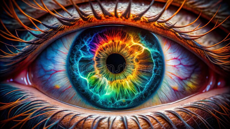 Detailed Long Exposure Eye Anatomy Image Unveiling the Intricate ...