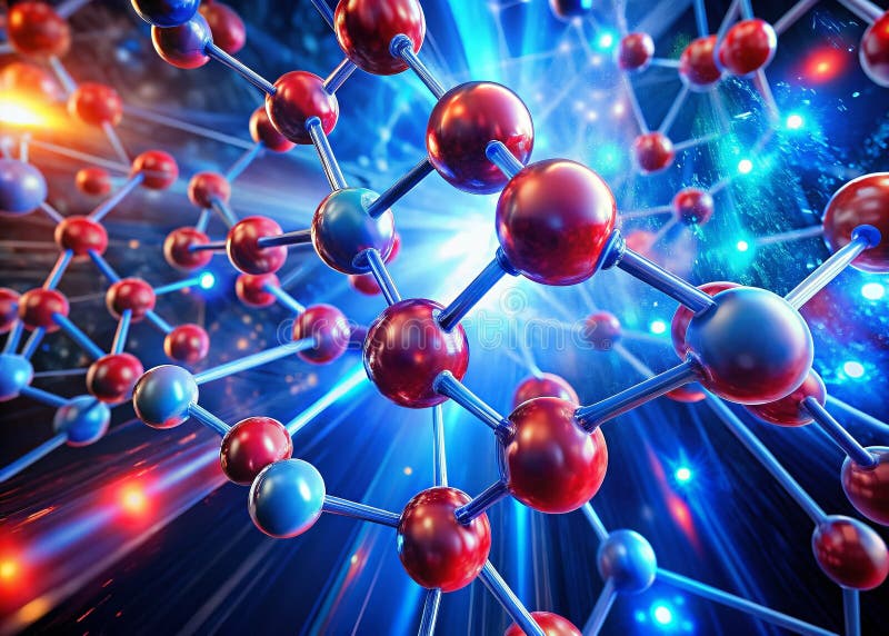 Unveiling the Intricate Dance of Molecules a Long Exposure 3D Molecular ...