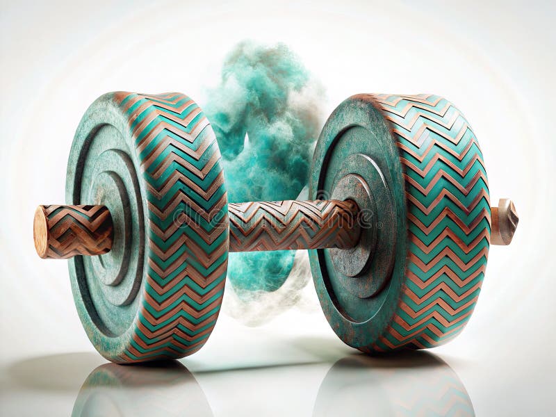 Dynamic Long Exposure Photography Smoky Dumbbells and Zigzag Clay ...