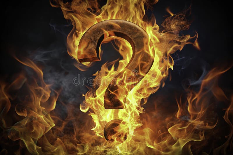 Loopable Burning Question Mark Animation a Visually Striking Animated ...