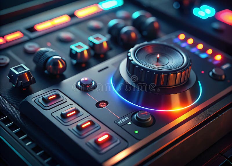 Immersive Audio Experience Detailed View of a Modern Audio Player ...