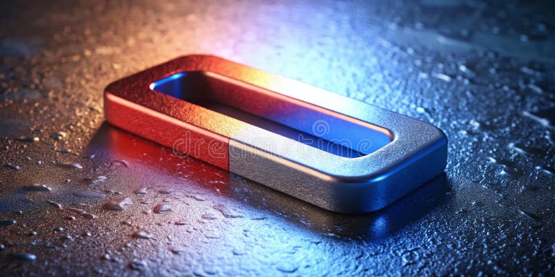 Unveiling the Power of Magnetism a LowLight CloseUp of a Bar Magnet on ...