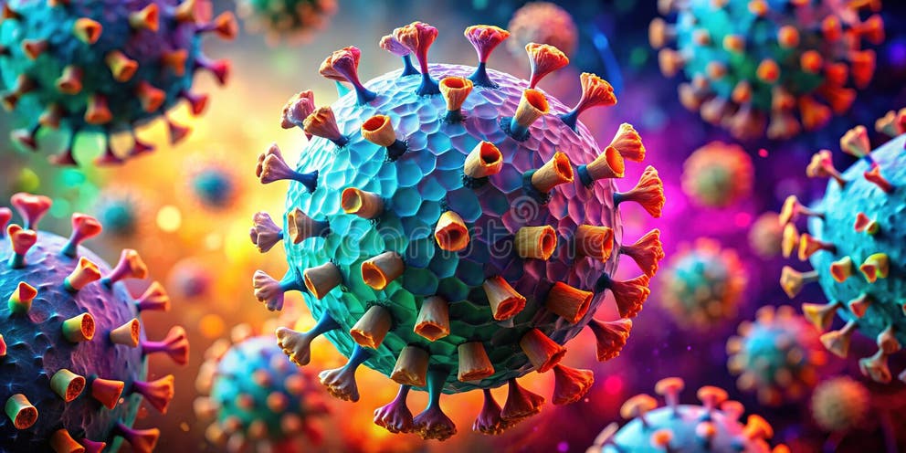 A Stunning Low Poly Coronavirus 3D Model Abstract Geometric Viral ...